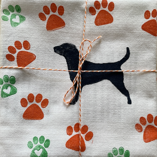 Paw Print Block Printing – Peace, Love, and Paws